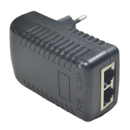 12VDC Passive PoE Injector with RJ45, POC