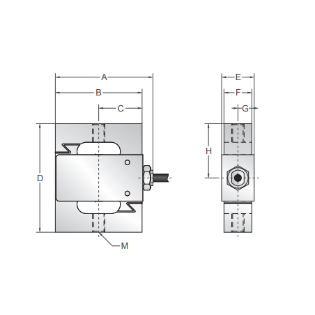Load cell 50 kg - The tensile and pressure - Danbit A / S
