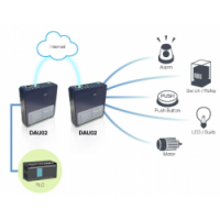 Remote MODBUS TCP Input module. 16 digital input, dry contact. Pair-connection