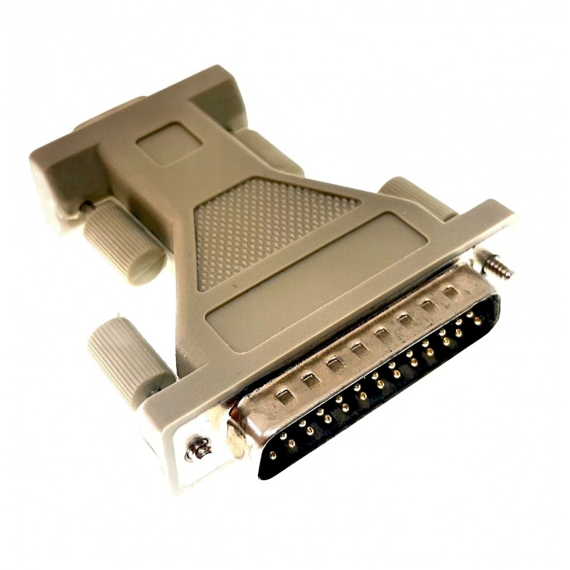 Gender Changer Adapter RS232 SUB-D DB25 Male to DB9 Female Gender Changer Adapter RS232 SUB-D DB25 Male to DB9 Female