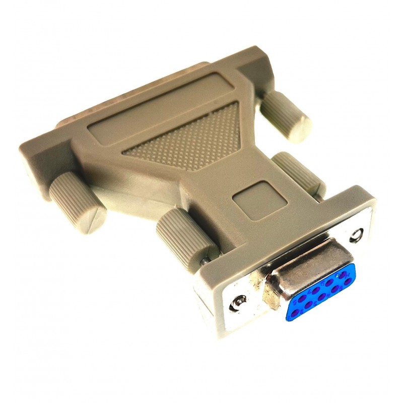 Gender Changer Adapter RS232 SUB-D DB25 Male to DB9 Female Gender Changer Adapter RS232 SUB-D DB25 Male to DB9 Female