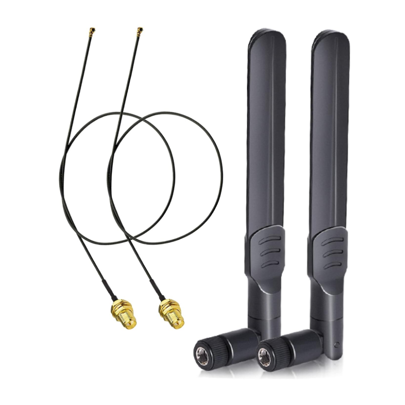 RP-SMA antenne, 8Dbi 4G LTE , Kabel IPX IPEX U.FL MHF4 , M.2 NGFF , Intel AX200NGW 8265AC ...