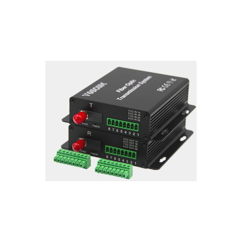 2 Channel 1-Way Digital I/O over Single Mode or Multi Mode Fiber Cable ...